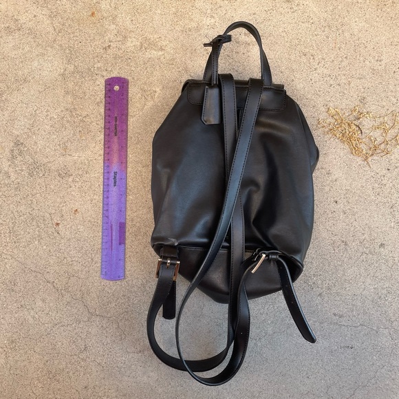 Esprit | Bags | Vintage Esprit Black Vegan Leather Backpack | Poshmark